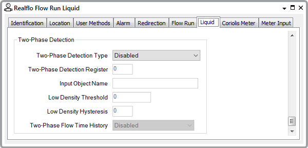 SCADAPack Modbus Realflo Driver Guide - Two-Phase Detection Liquid Flow Run (Configure Liquid ...